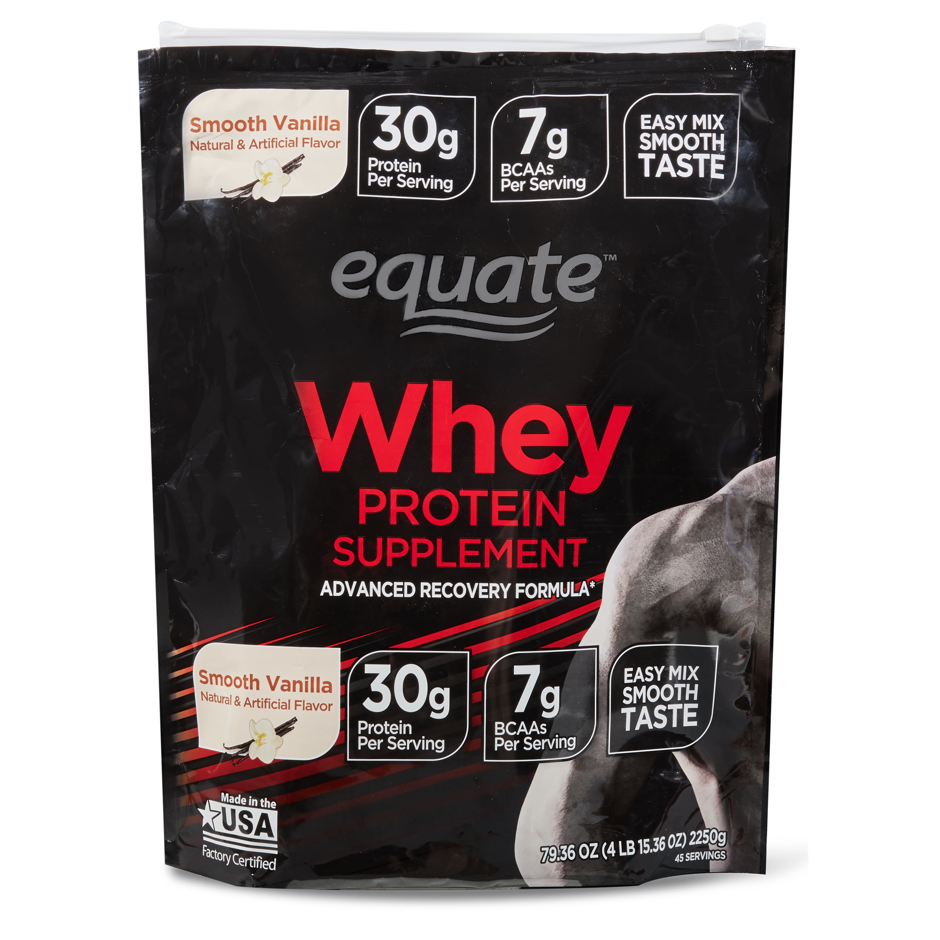Brandclub - Equate Smooth Vanilla Whey Protein Supplement, 79.36 Oz.