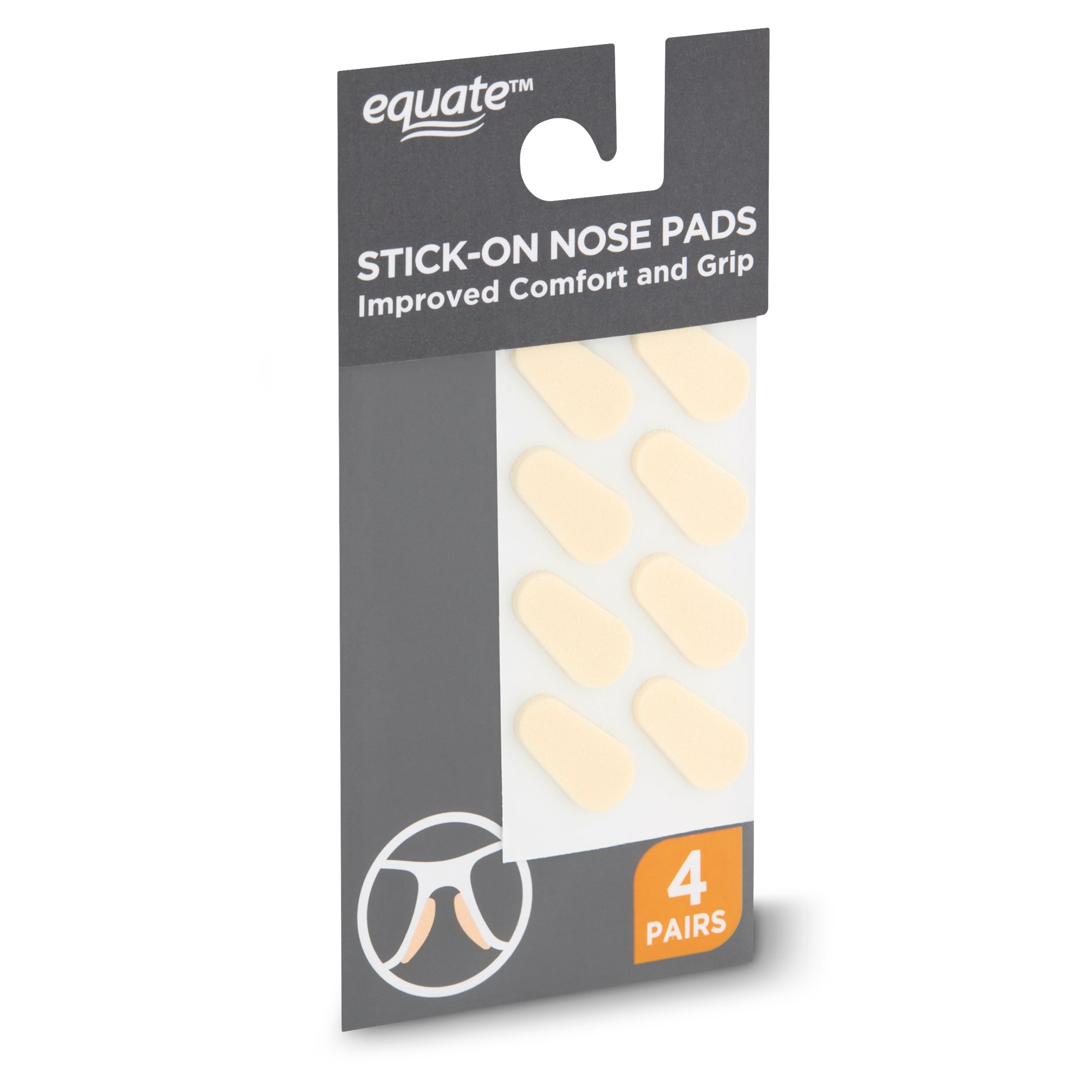 Equate Soft Adhesive Stick-on Nose Pads, 4 Pairs, Eyeglass Repair ...