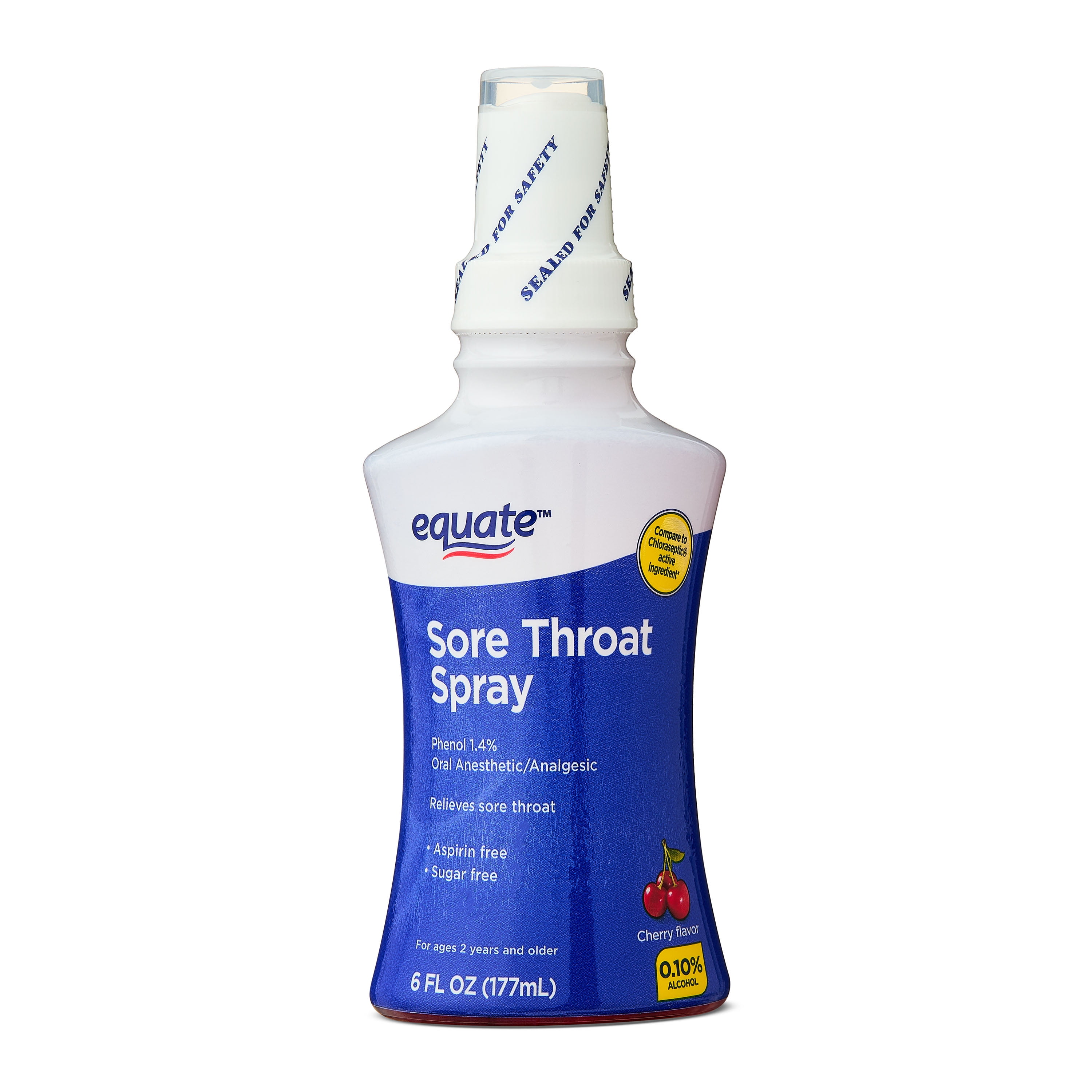 Equate Sore Throat Oral Anesthetic Spray, Cherry Flavor, 6 fl oz HSA ...