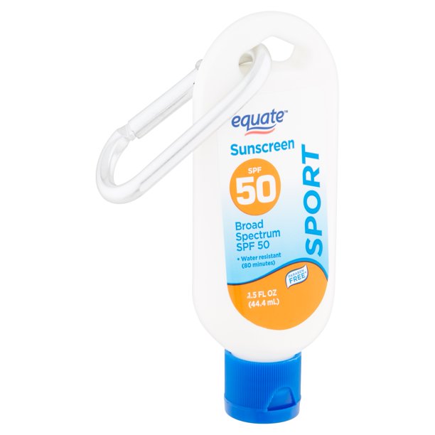 Equate Sport Broad Spectrum Sunscreen Lotion, SPF 50, 1.5 fl oz ...