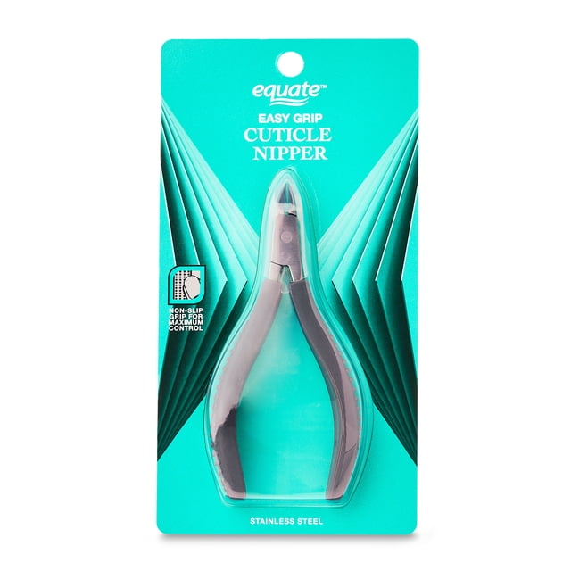 Equate Stainless Steel Non-Slip Easy Grip Cuticle Nipper for Precise ...