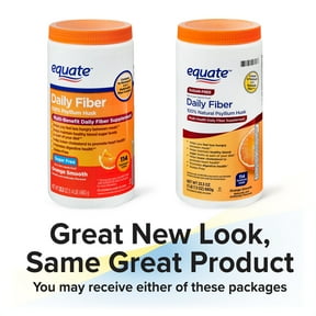 Equate Clear Soluble Fiber Powder 12.7 oz, Flavor-Free, Compare to ...