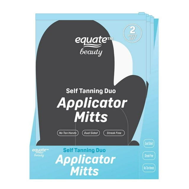 Equate Beauty Self Tanning Duo Applicator Mitts, 2 Count - Walmart.com