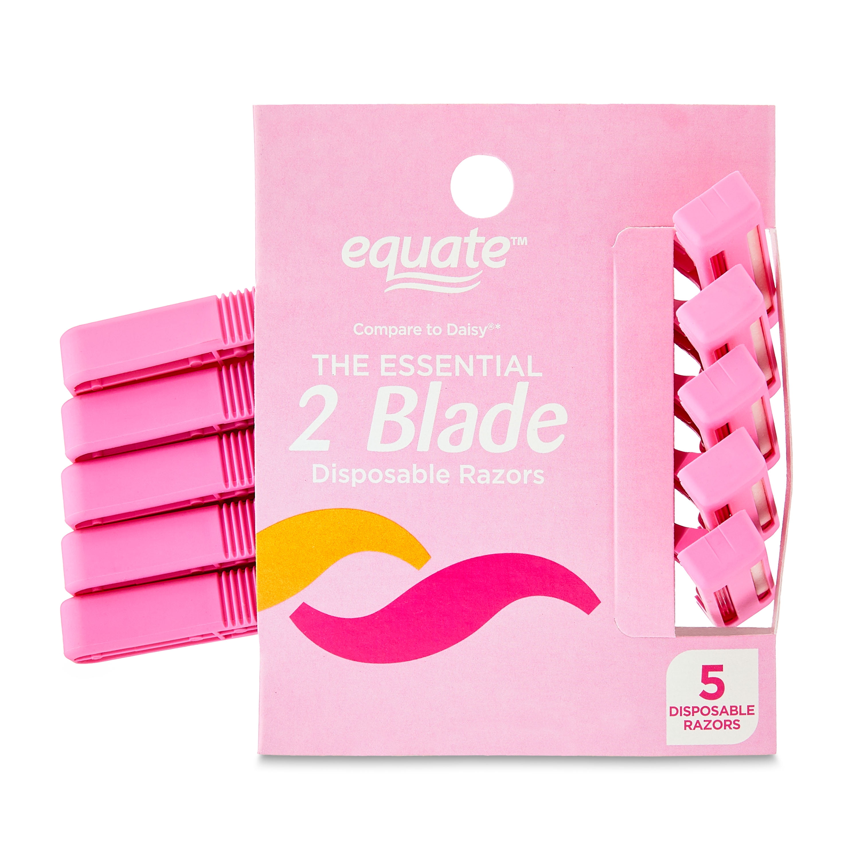 Brandclub - Equate The Essential 2 Blade Disposable Razors, 5 Count