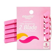 Equate Women's 5 Blade Disposable Razors (6 Count), Compare to Gillette ...