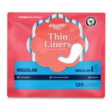 Equate Thin Liners, Regular, Unscented (120 Count) - Walmart.com