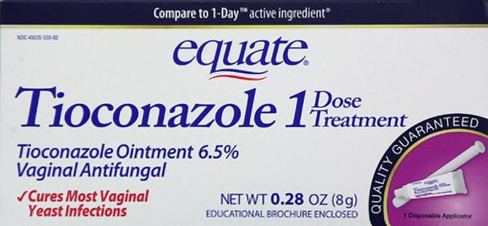 Equate Tioconazole 0.28 Oz. Vaginal Antifungal Ointment HSA/FSA ...