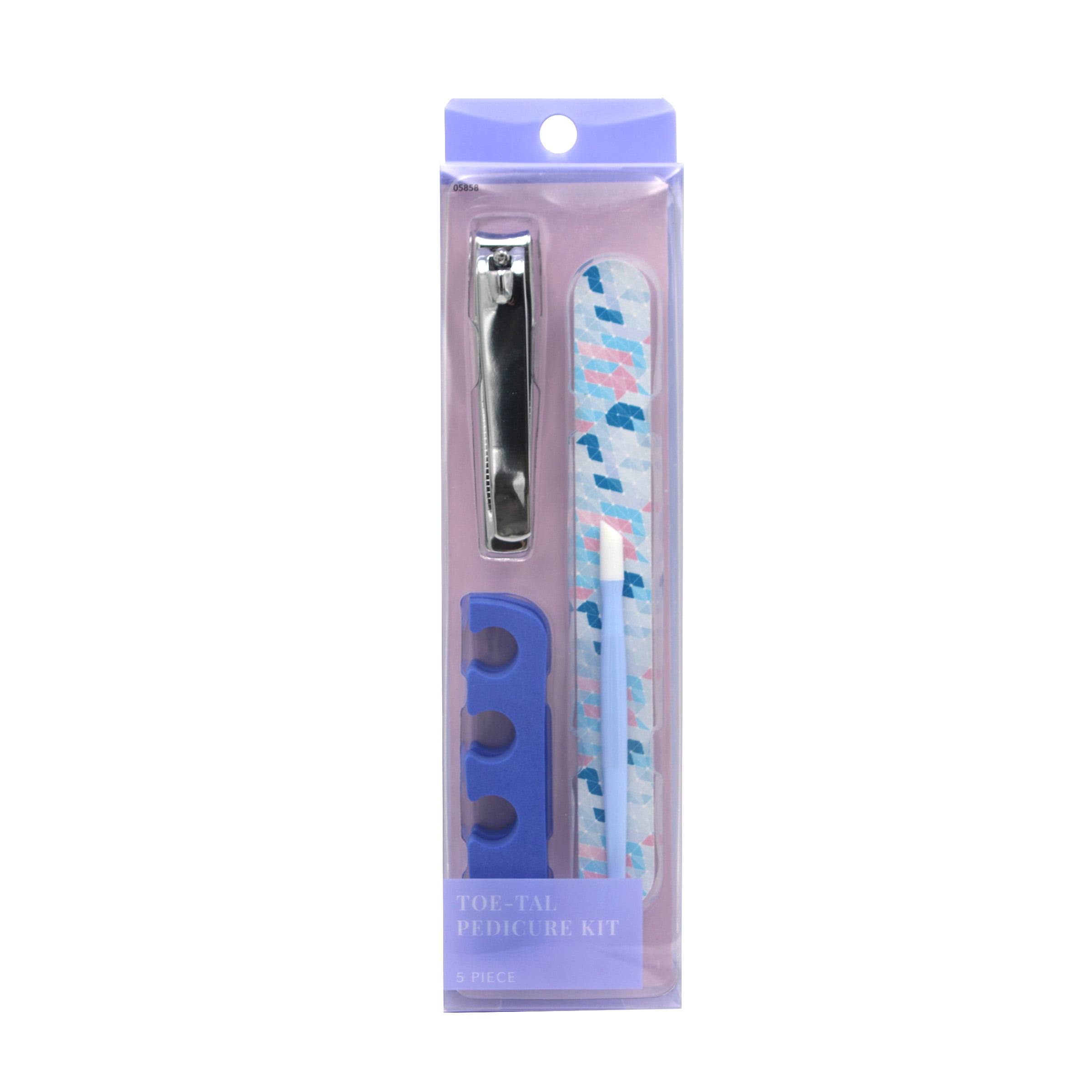 Equate Toe-Tal Pedicure Kit for Nail Care (4 Count Including Nail File ...