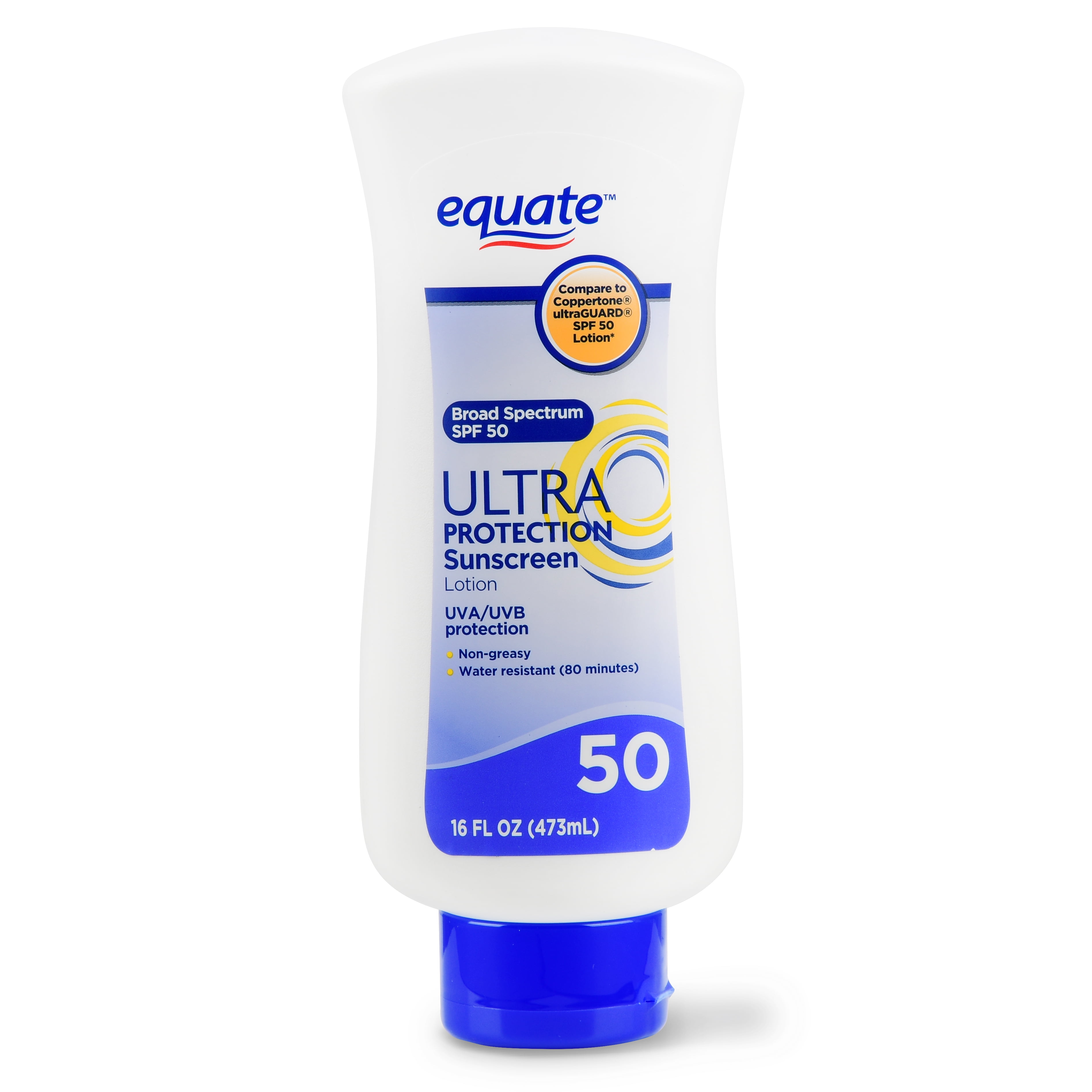 Equate Ultra Protection Sunscreen Lotion, SPF 50, 16 fl oz HSA/FSA ...