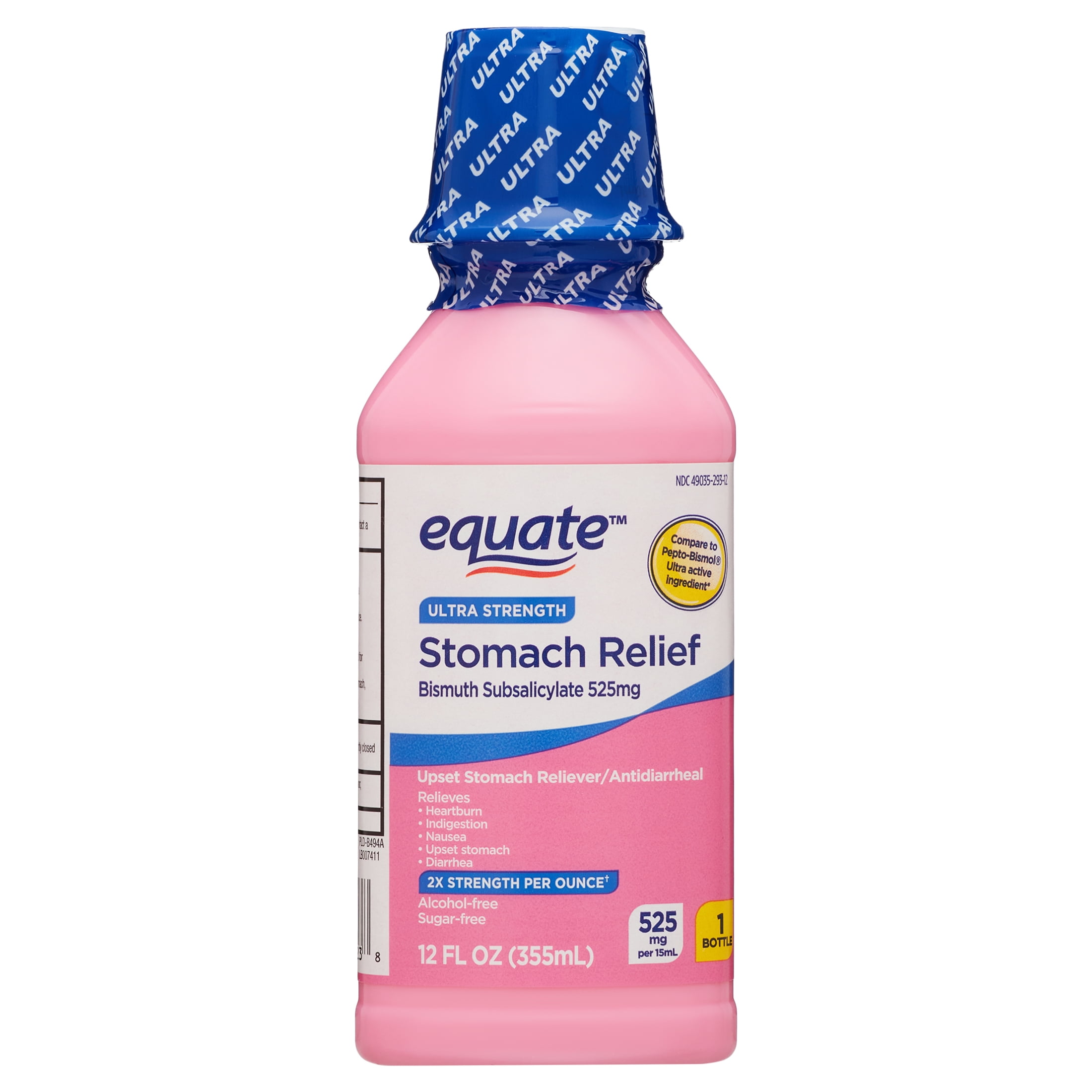 Equate Upset Stomach Relief Bismuth Liquid, Ultra Strength, 12 fl oz ...