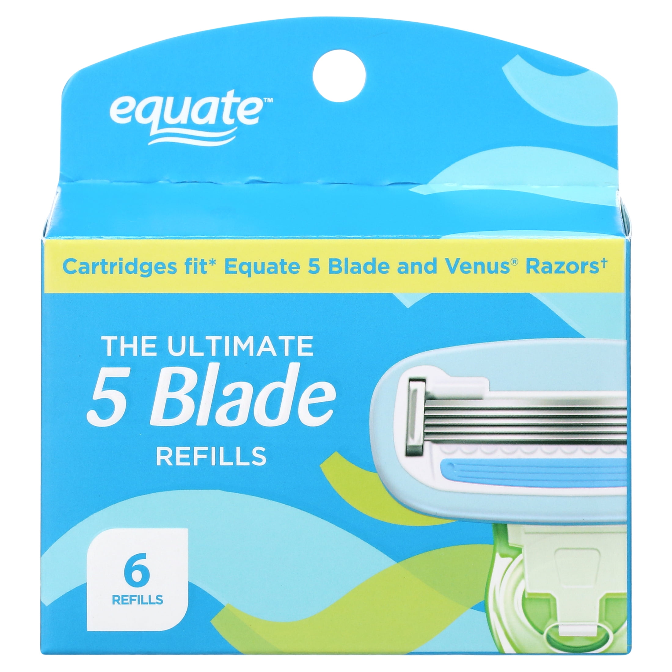 Equate Women's The Ultimate 5 Blade Razor Refill Cartridges, 6 Count ...