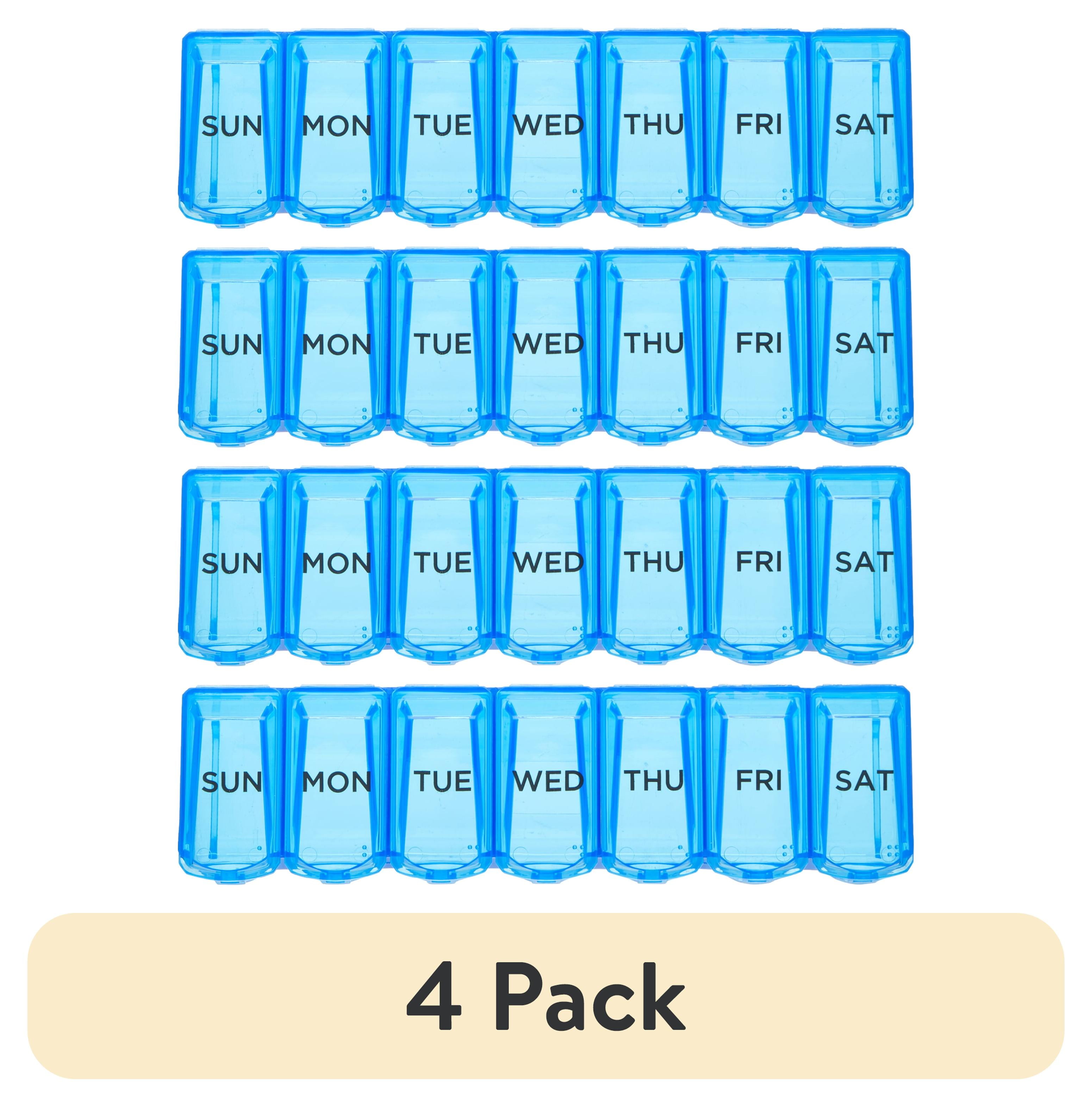 (4 pack) Equate XL AM/PM Weekly Pill Planner, 7.5" - Walmart.com