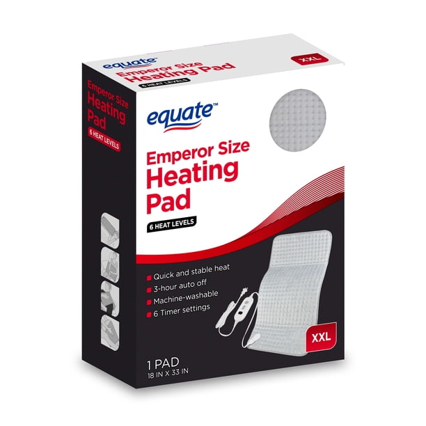 Equate XXL Electric Heating Pad, 6 Heat Settings with Auto Shut Off, 18 ...