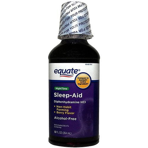 Equate alcohol free night time sleep aid, 12 Oz HSA/FSA Eligible ...