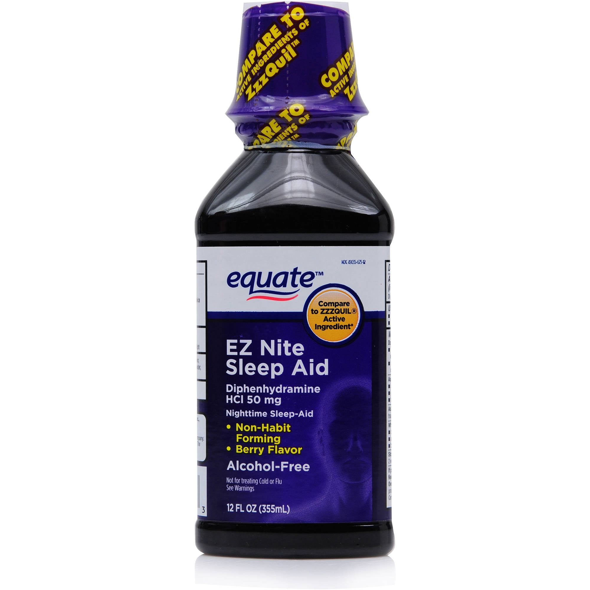 Equate alcohol free night time sleep aid, 12 Oz - Walmart.com
