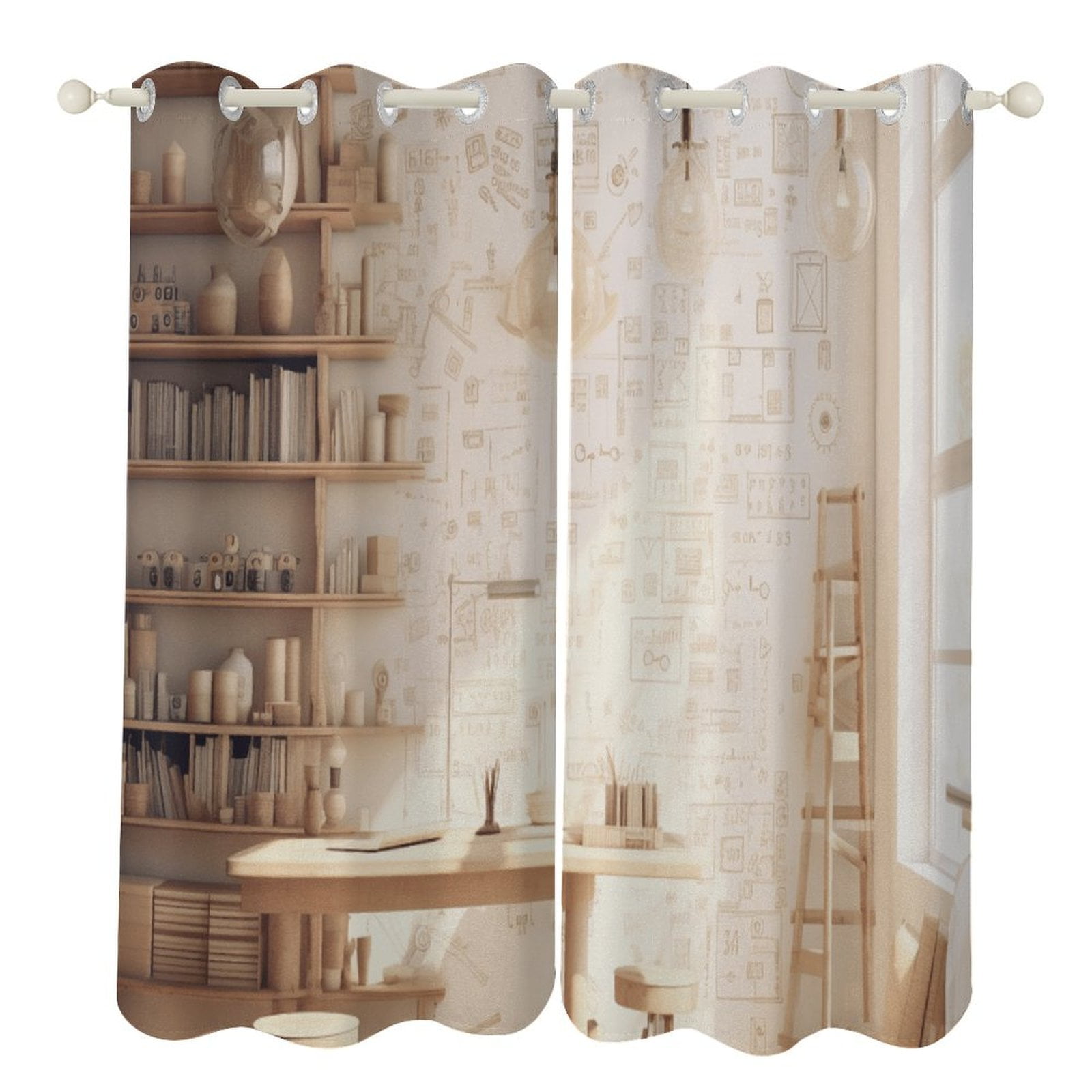 Equation Formula Modern Window for Living Room Curtains for Child ...