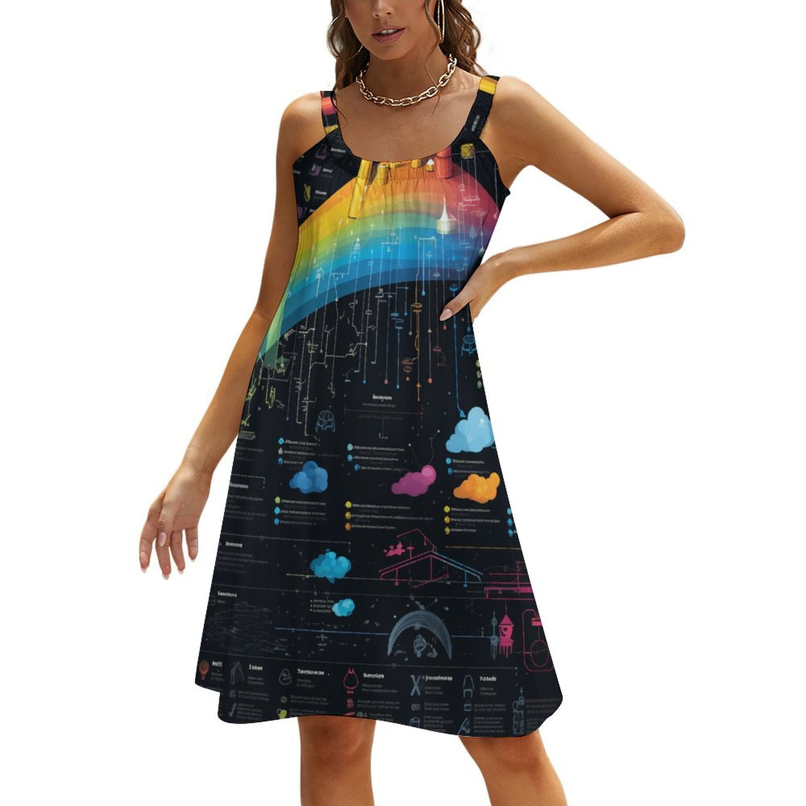 Equation Formula Women's Summer Dresses 2025 Beach Casual Sleeveless ...