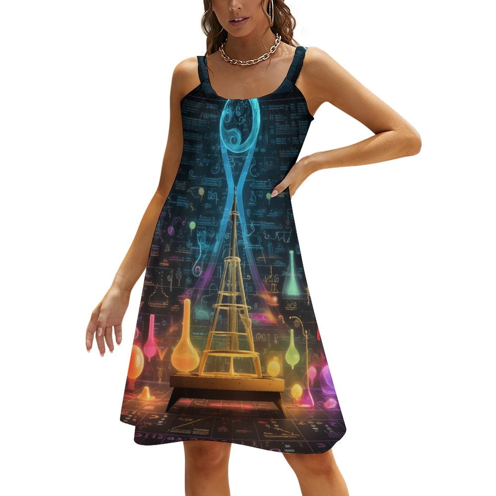 Equation Formula Women's Summer Dresses 2025 Beach Casual Sleeveless ...