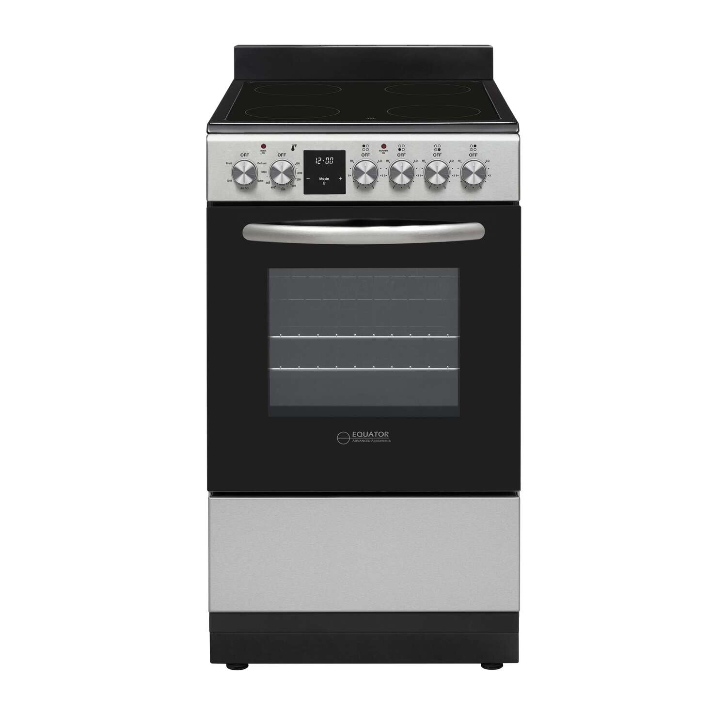 Equator 20" Electric Cooking Range 4 Ceramic Burner CONVECTION OVEN+AIR ...