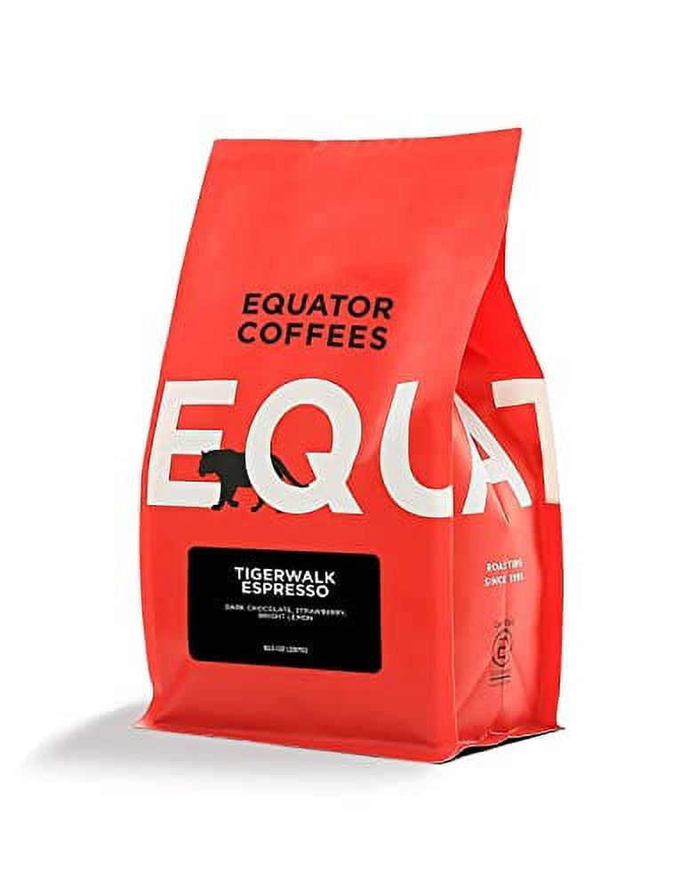 Equator Coffees, Tigerwalk Espresso, Fine Ground Coffee, Medium Roast, Fresh Roasted, Cherry ...