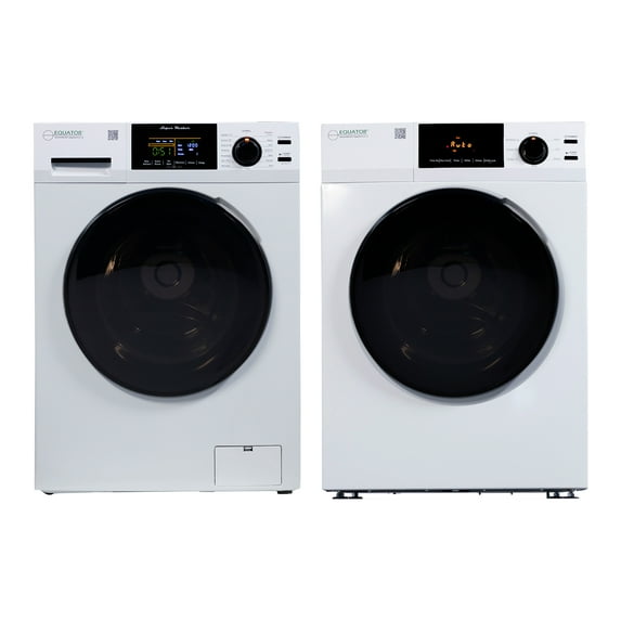 Equator Deluxe Washing Machine Set, Digital Washer 1.9cf & Vented Dryer ...