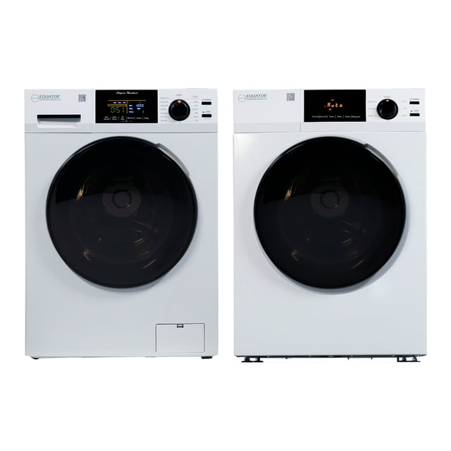 Equator Deluxe Washing Machine Set, Digital Washer 1.9cf & Vented Dryer ...