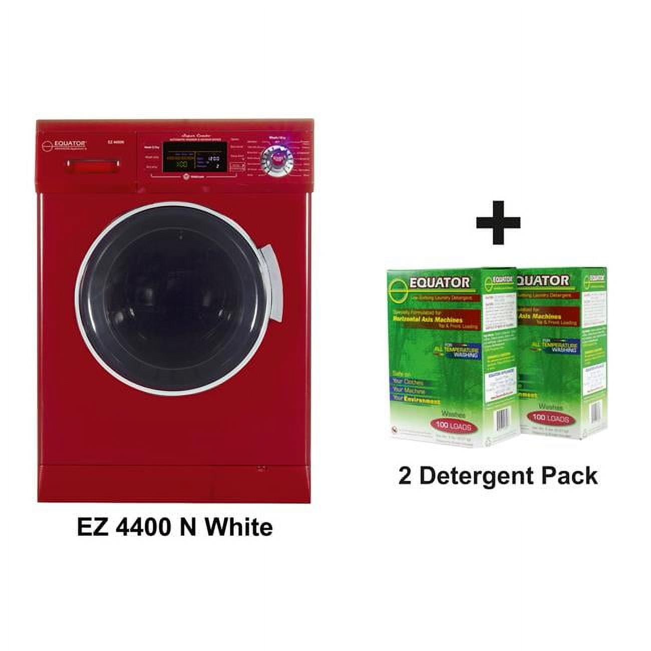 Equator EZ4400 N Merlot-HED 2842 13 lbs Compact Combination Washer ...