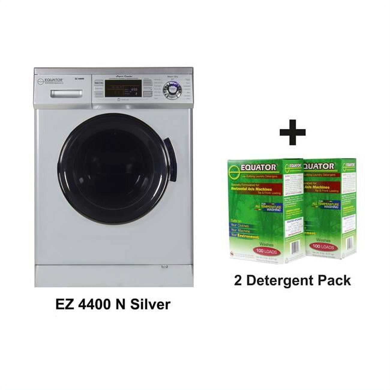 Equator EZ4400 N Silver-HED 2842 13 lbs Compact Combination Washer ...