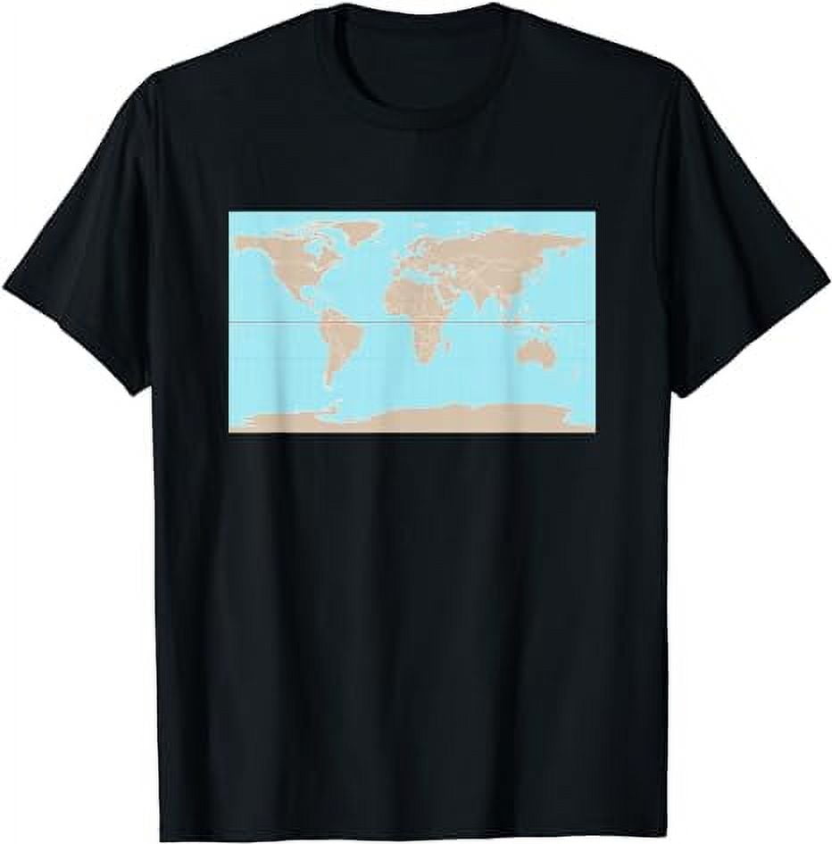 Equator World Map - Earth Geography Cartography T-Shirt - Walmart.com
