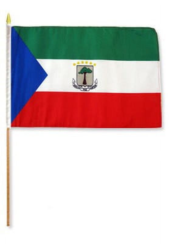 Equatorial Guinea 12" x 18" Mounted Stick Flag - Walmart.com