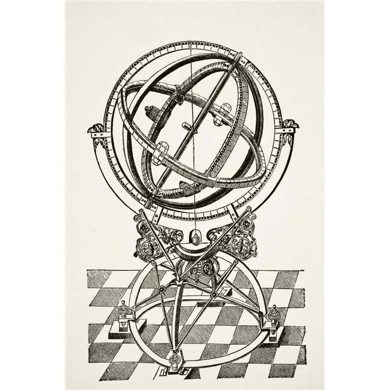 Equatorial Rings Or Circles After Copper Engraving In Book Tychonis ...