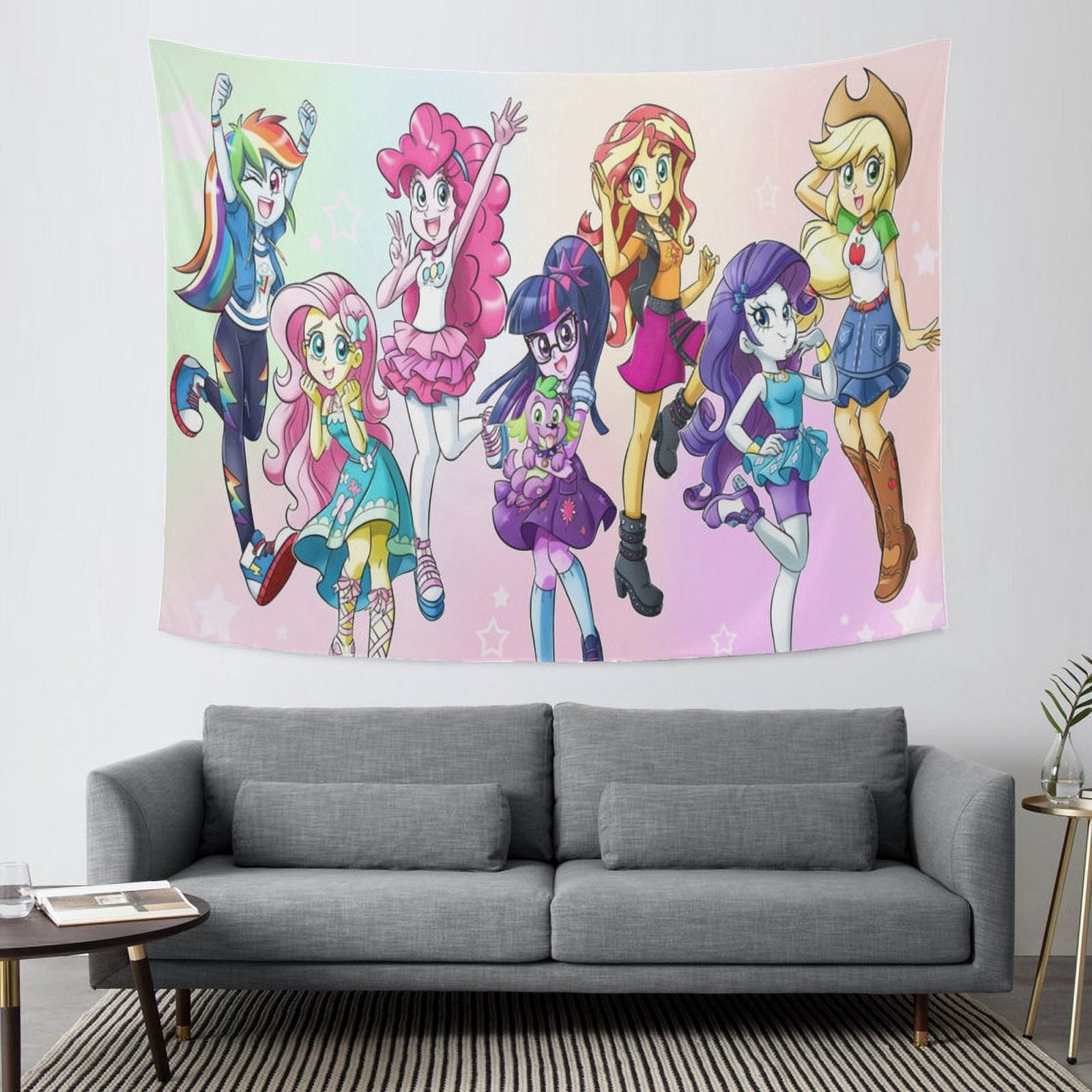 Equestria Girls Tapestry Gift Wall Hanging Backdrop for Room Bedroom ...