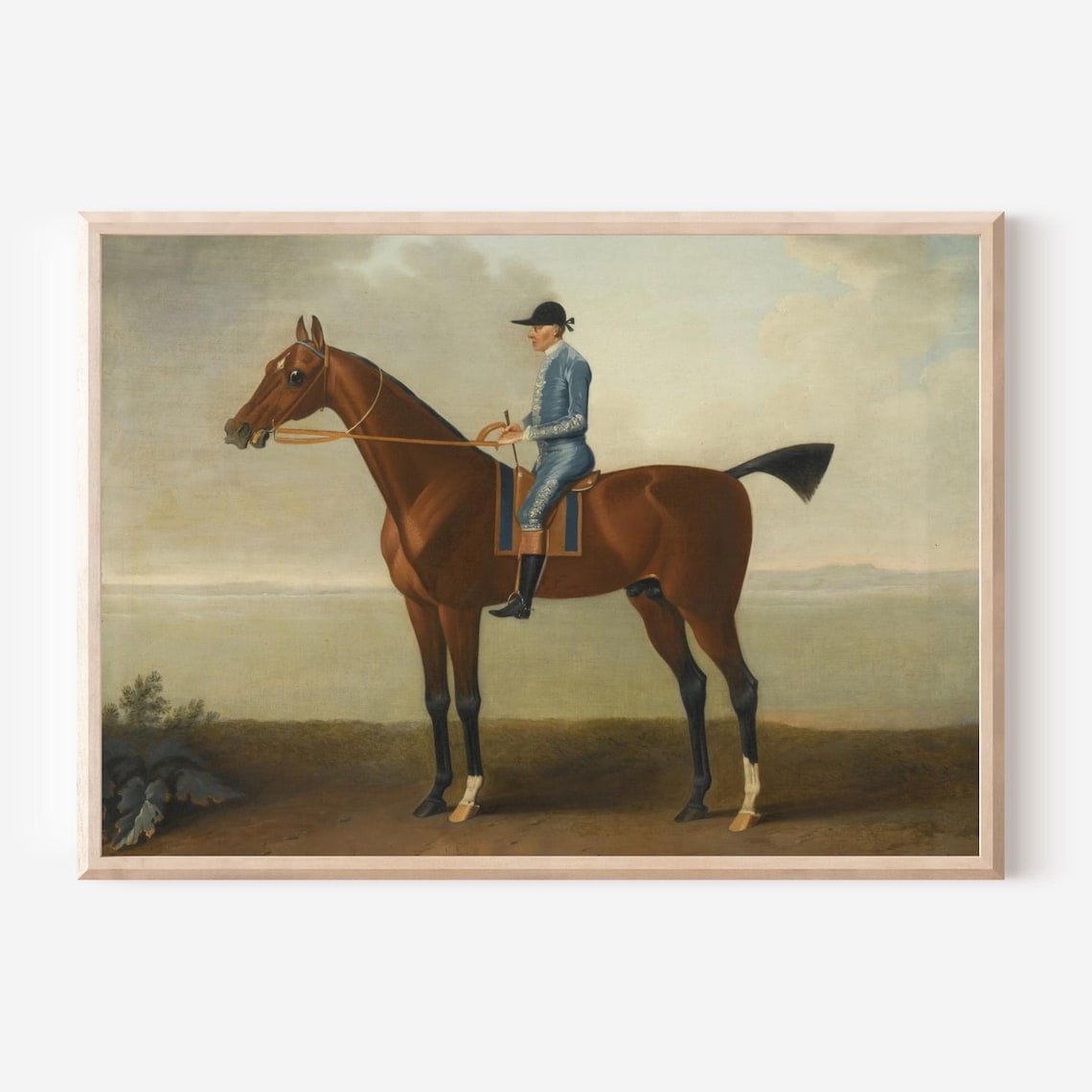 Equestrian Art Poster 18Th Century Horse Rider Portrait Home Decor ...