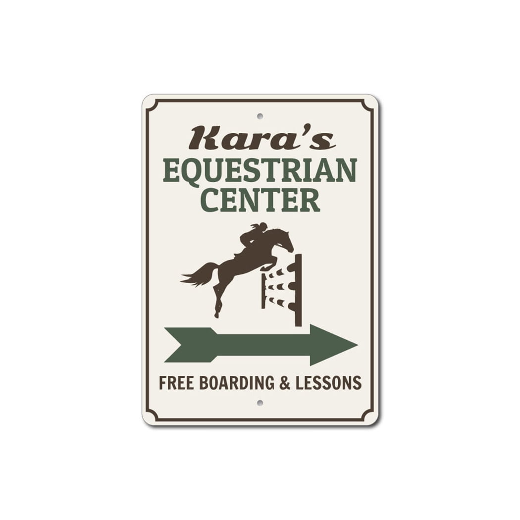 Equestrian Center Sign, Horse Rider Sign, Horse Show Sign, Horse Show ...