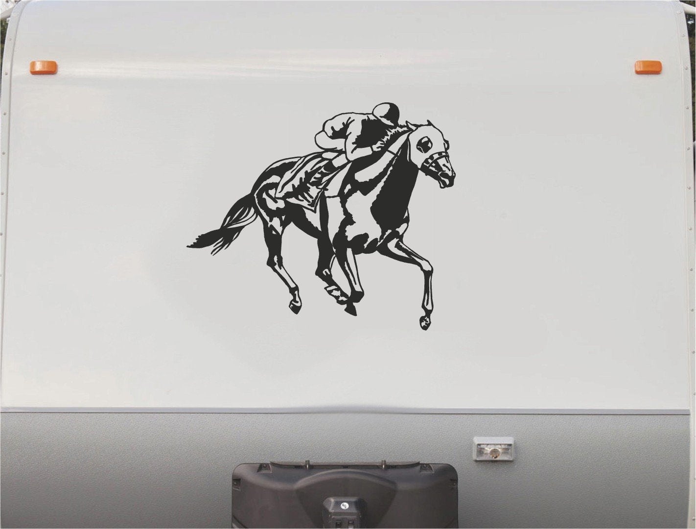 Equestrian Horse Trailer Vinyl Decals Enclosed Trailer Stickers ...