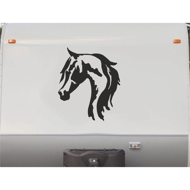 Equestrian Horseback Riding Horse Trailer Vinyl Decals Enclosed Trailer ...