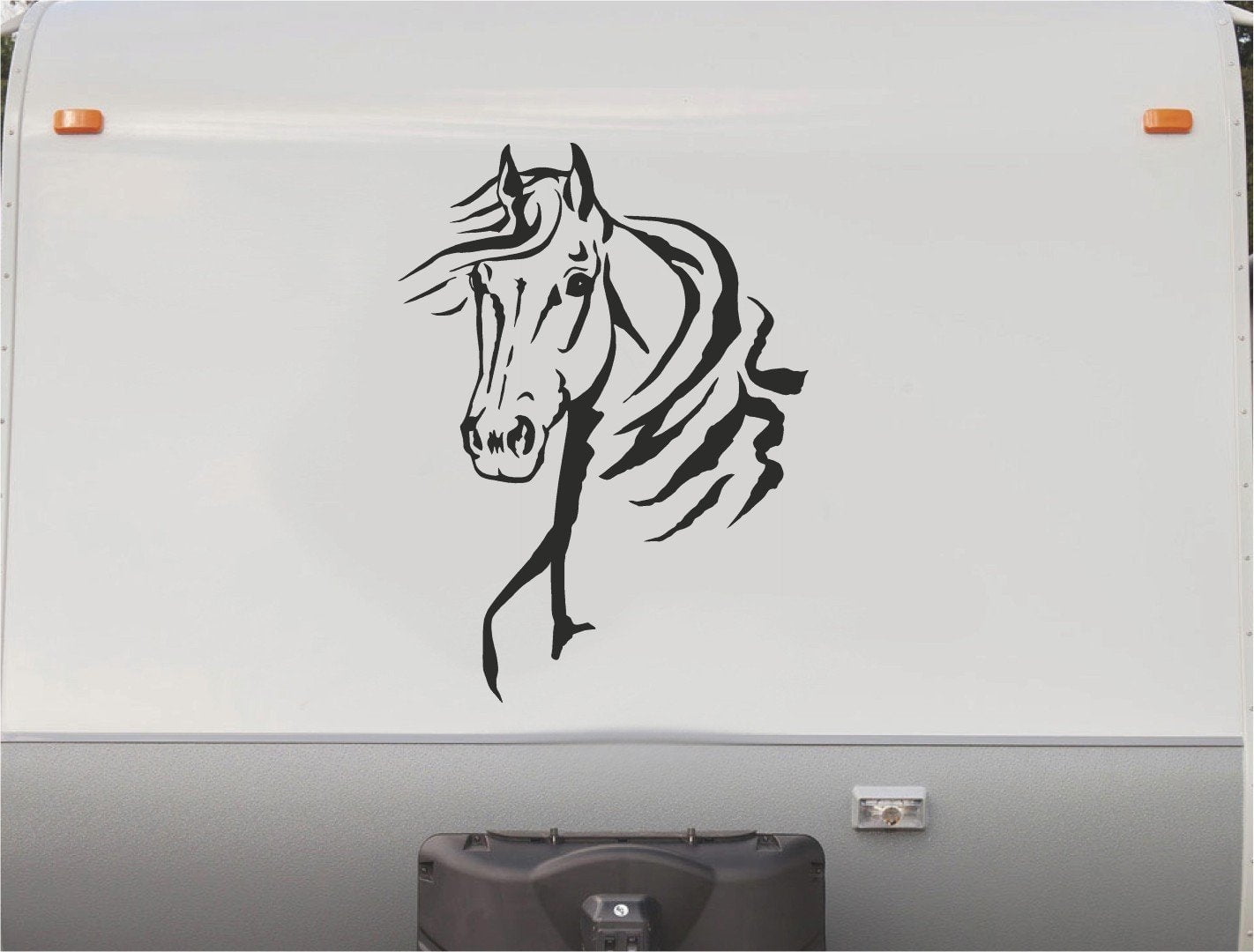 Equestrian Horseback Riding Horse Trailer Vinyl Decals Enclosed Trailer ...