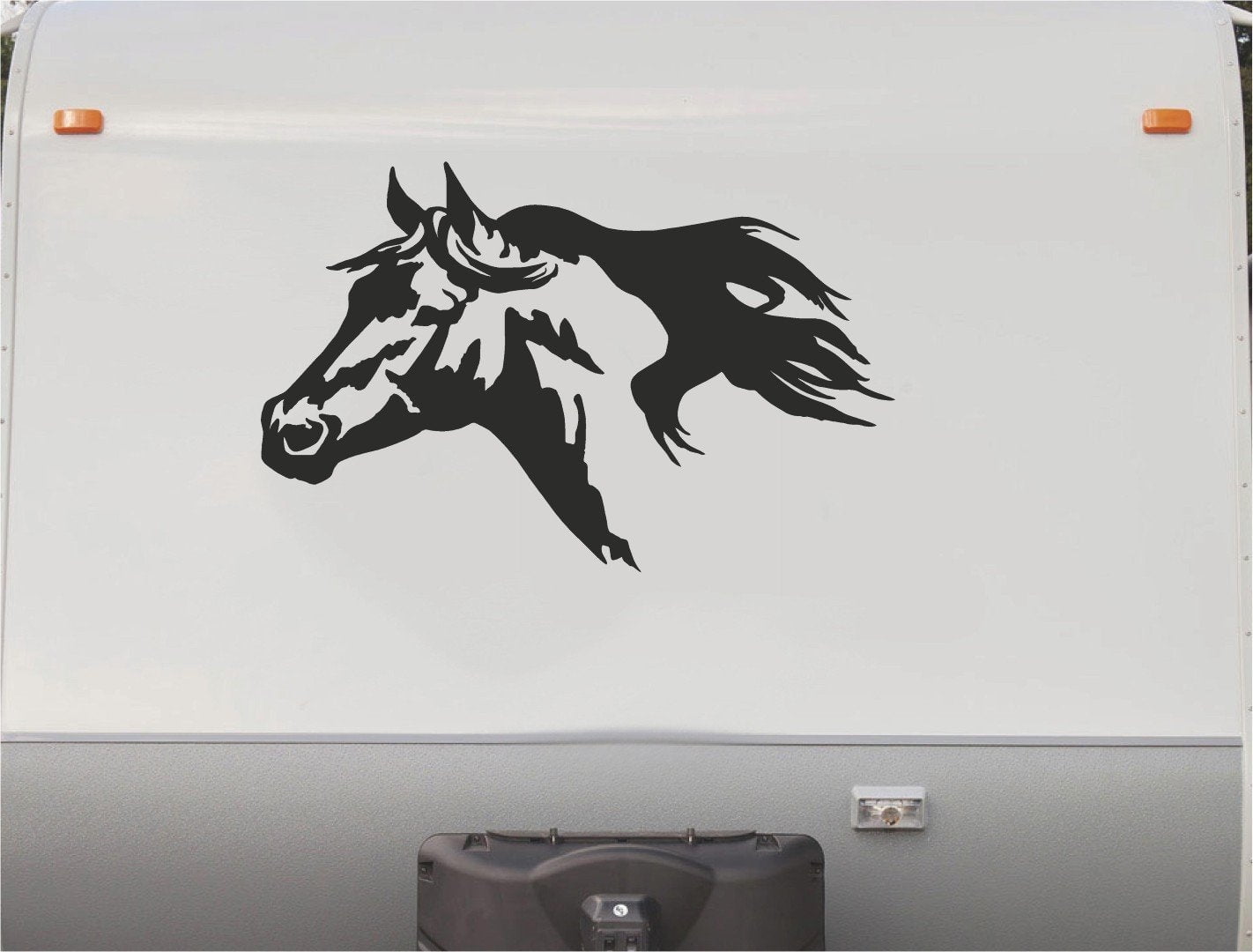Equestrian Horseback Riding Horse Trailer Vinyl Decals Enclosed Trailer ...