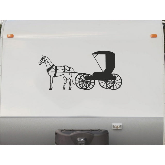 Equestrian Horseback Riding Horse Trailer Vinyl Decals Enclosed Trailer ...