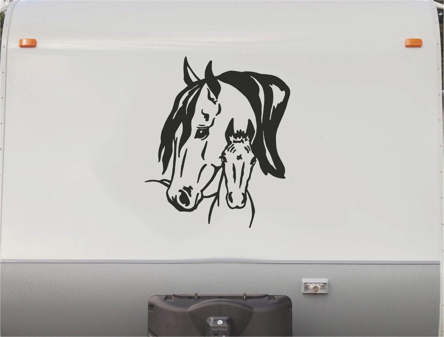 Equestrian Horseback Riding Horse Trailer Vinyl Decals Enclosed Trailer ...