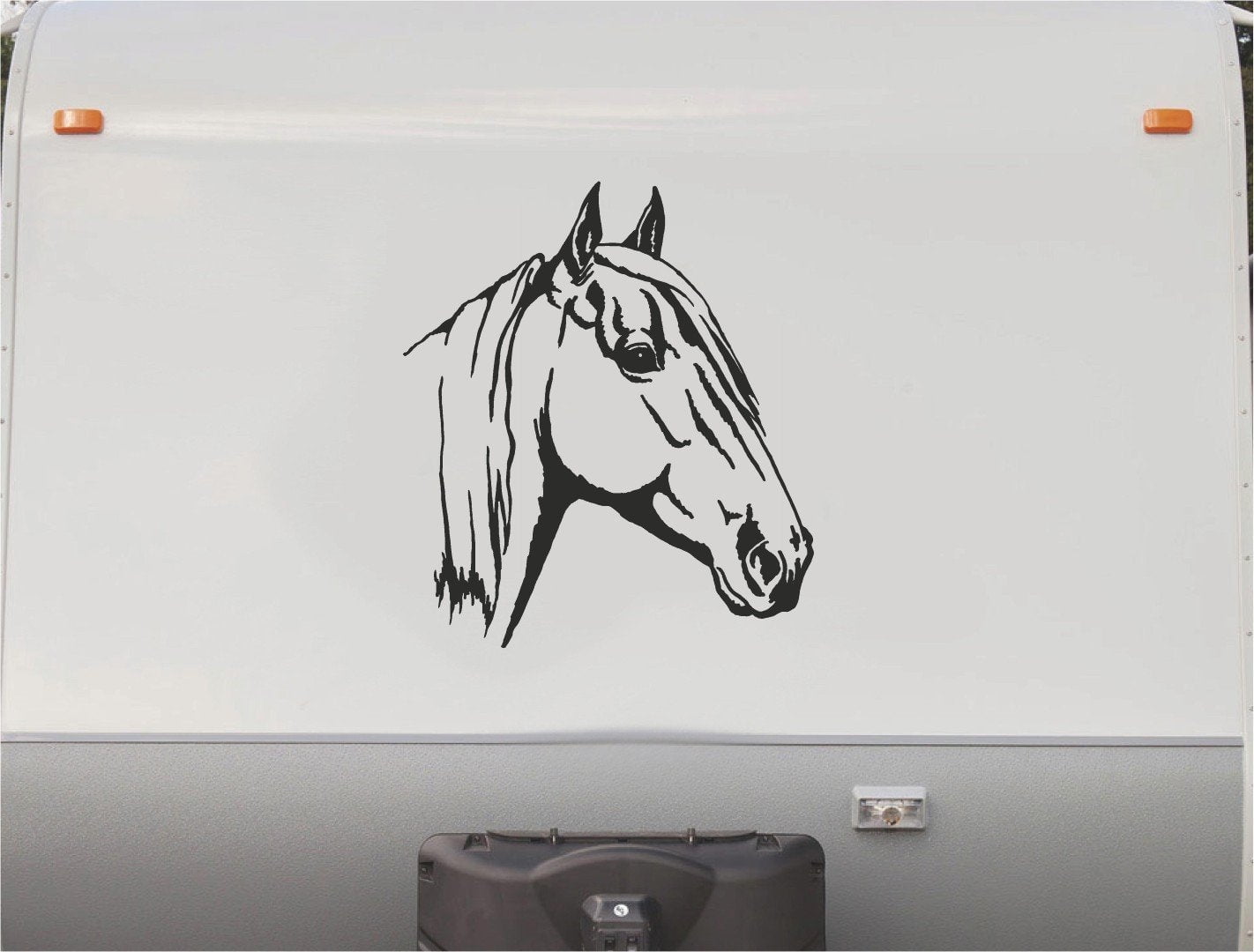 Equestrian Horseback Riding Horse Trailer Vinyl Decals Enclosed Trailer ...