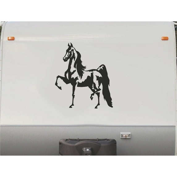 Equestrian Horseback Riding Horse Trailer Vinyl Decals Enclosed Trailer ...