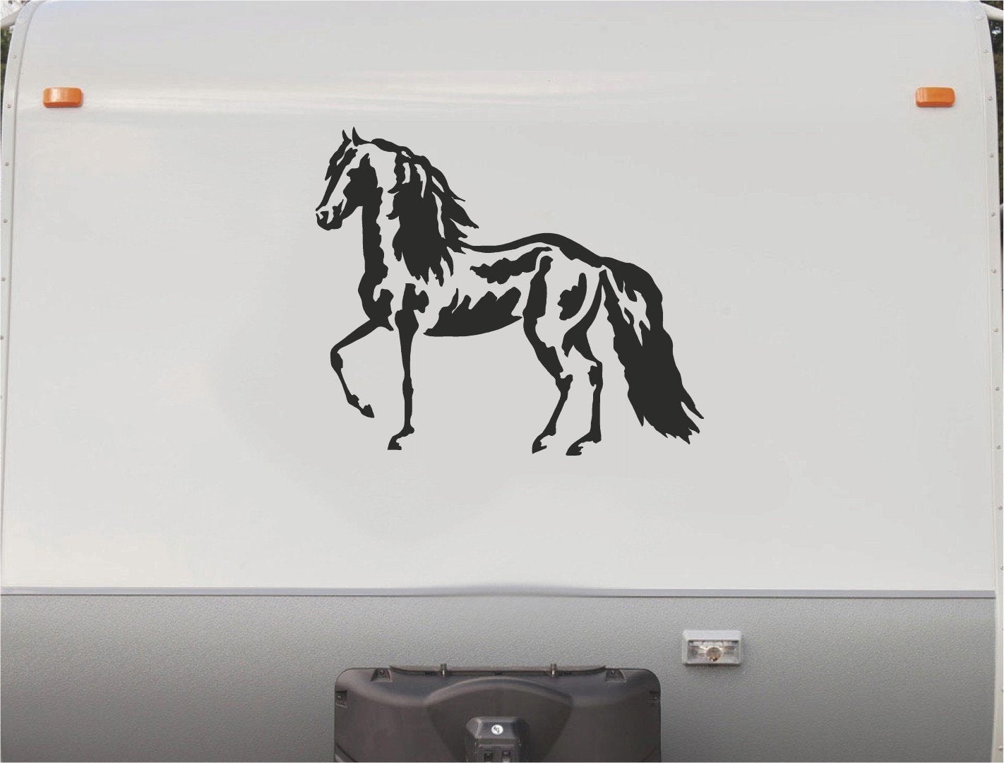 Equestrian Horseback Riding Horse Trailer Vinyl Decals Enclosed Trailer ...