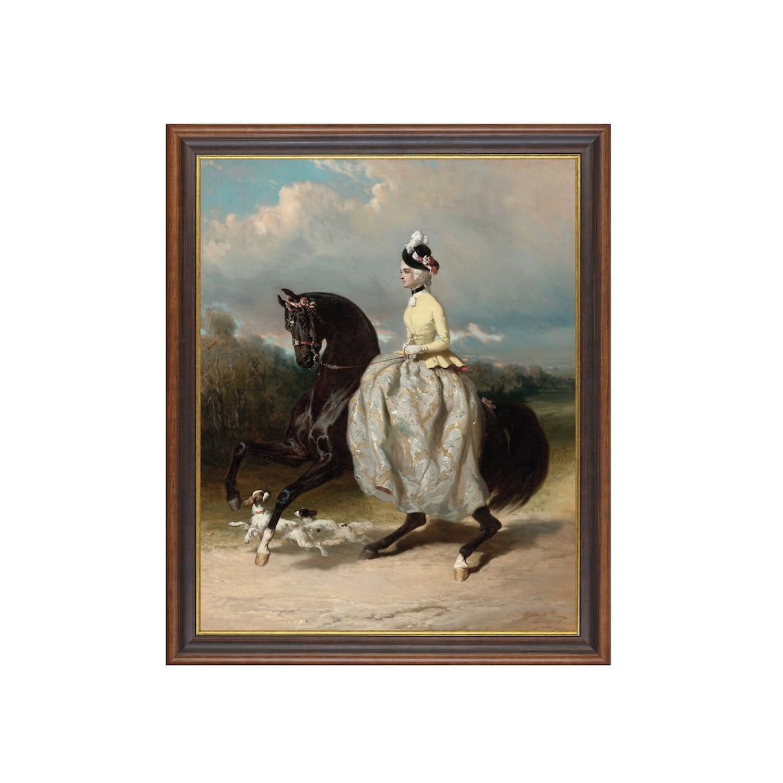 Equestrian Portrait Poster Â€“ Th Century Lady On Horseback Home Decor ...