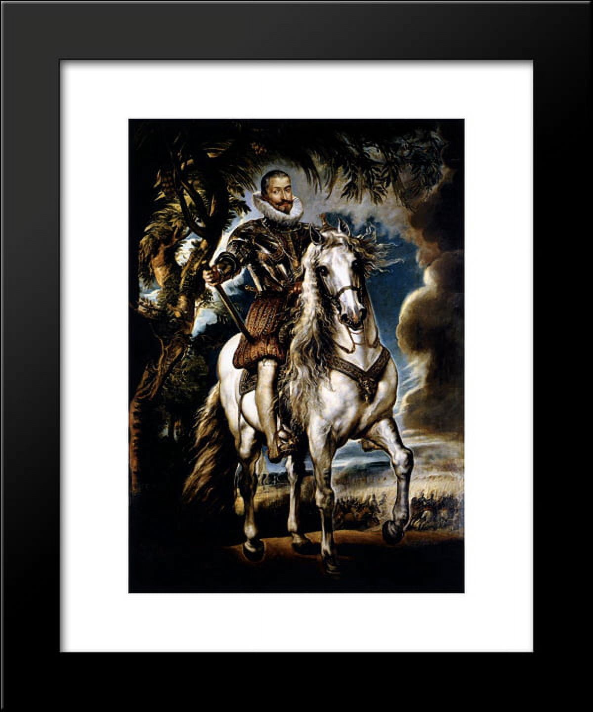 Equestrian Portrait of the Duke of Lerma 20x24 Framed Art Print by ...