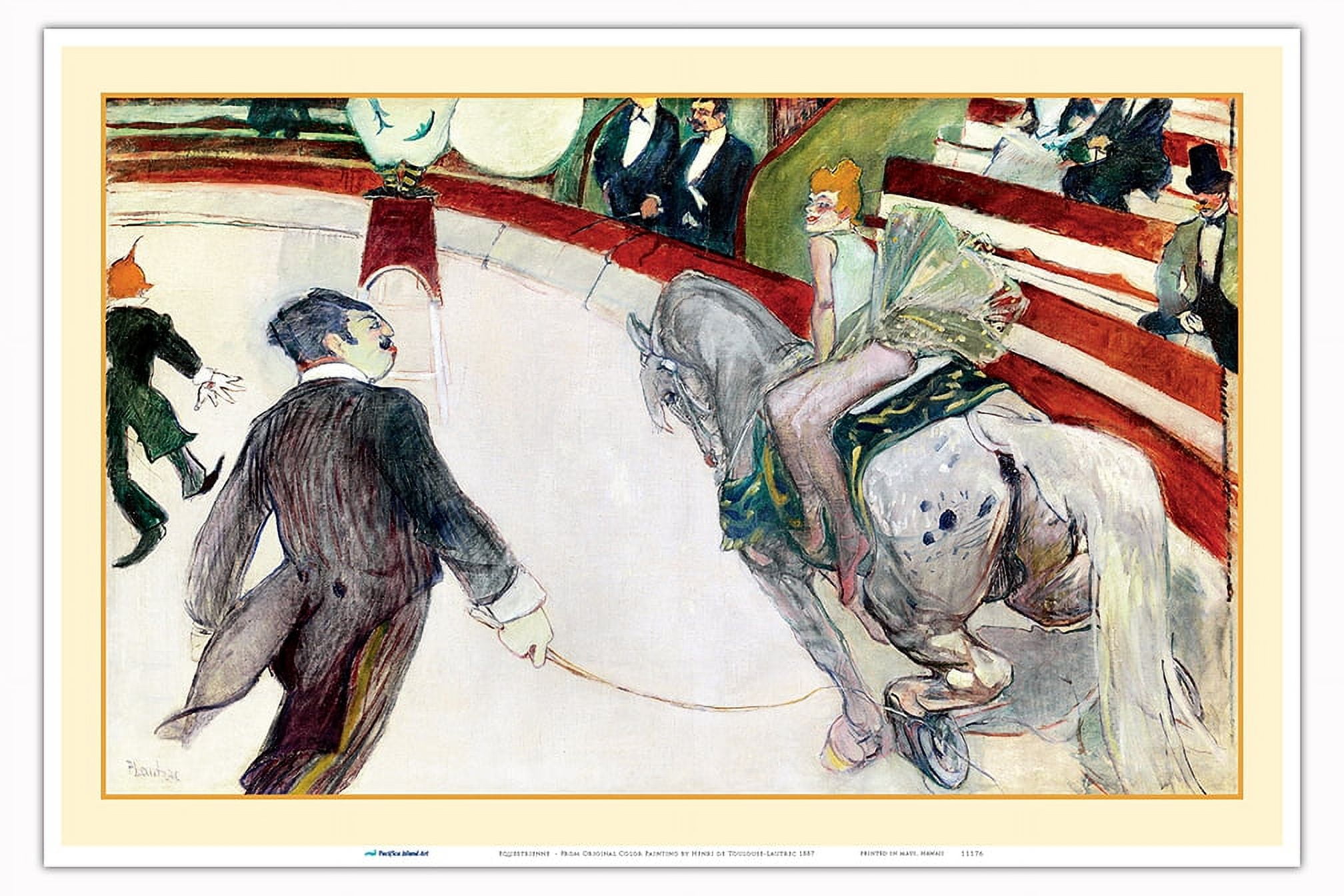 Equestrienne (At the Cirque Fernando) - From an Original Color Painting ...