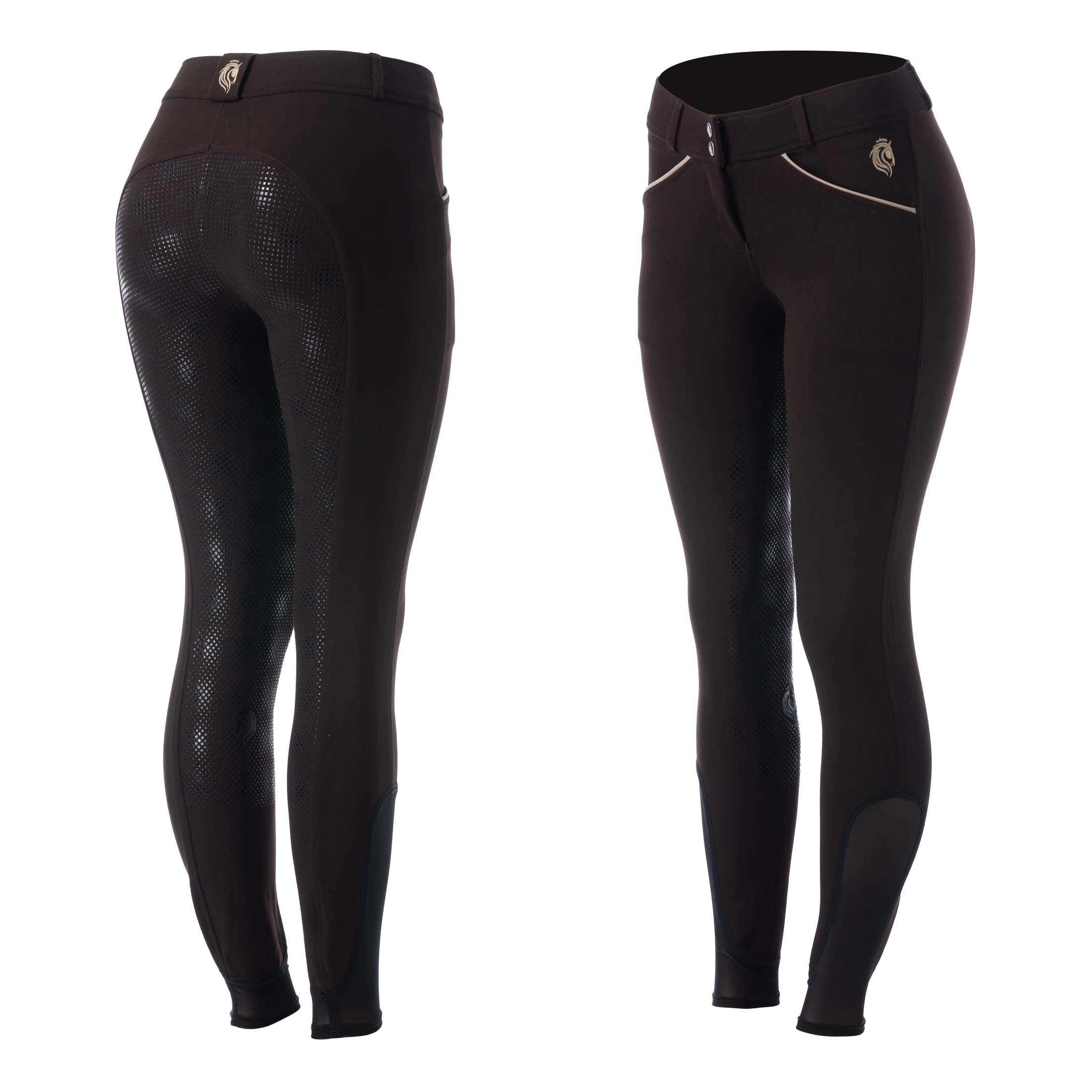 Equinavia Astrid Womens Silicone Full Seat Breeches | Mid Rise Riding ...