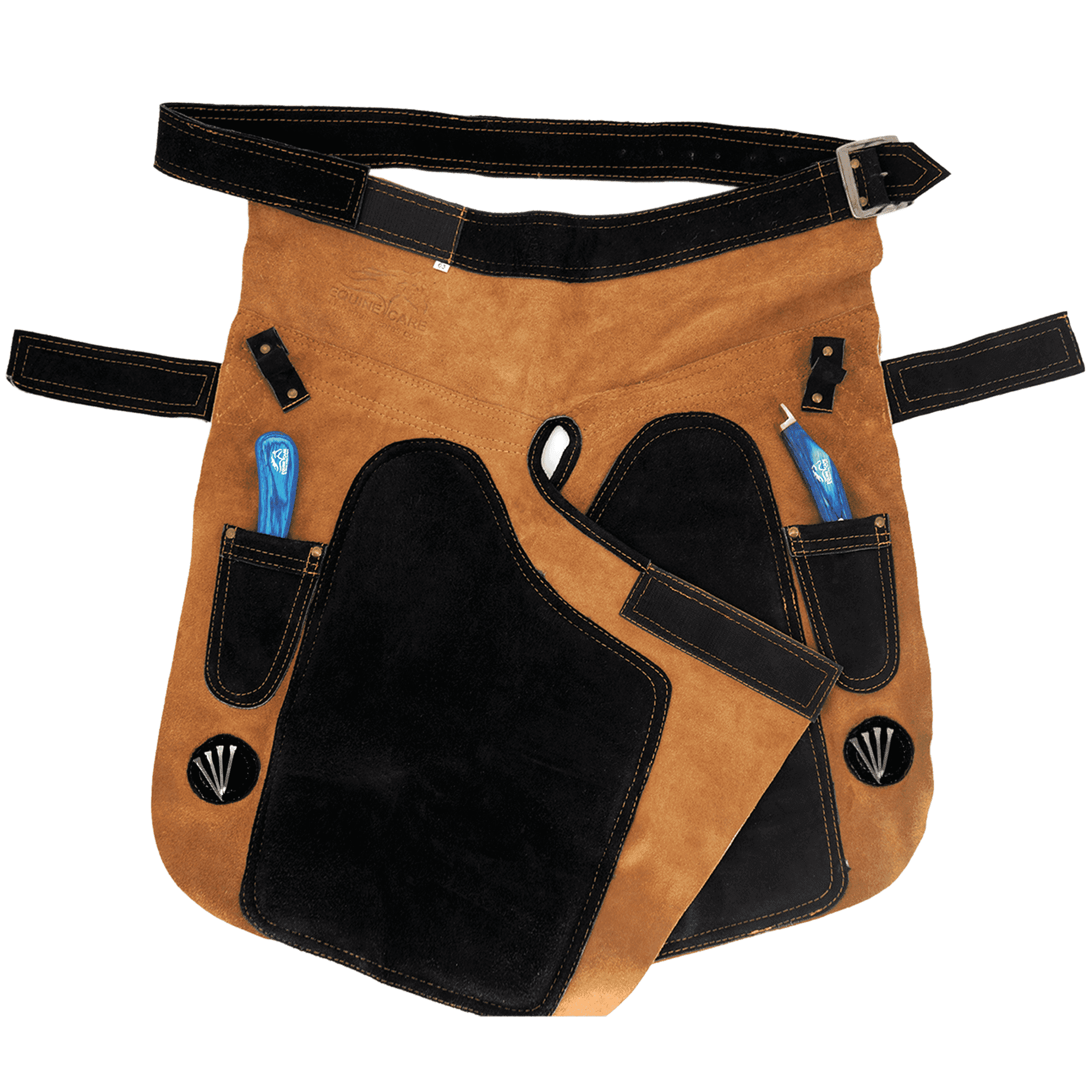 Equine Care Farrier Apron Chaps - 25" Leather, Adjustable 28-52" Waist ...