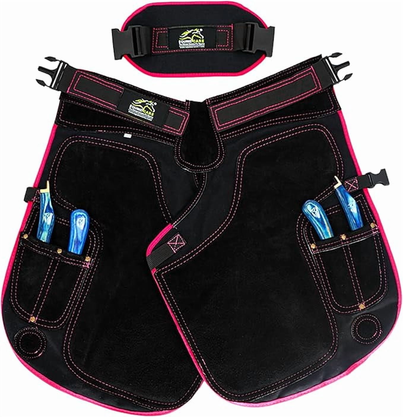 Equine Care Women’s Farrier Apron Chaps – 23" Leather & Canvas Farrier ...