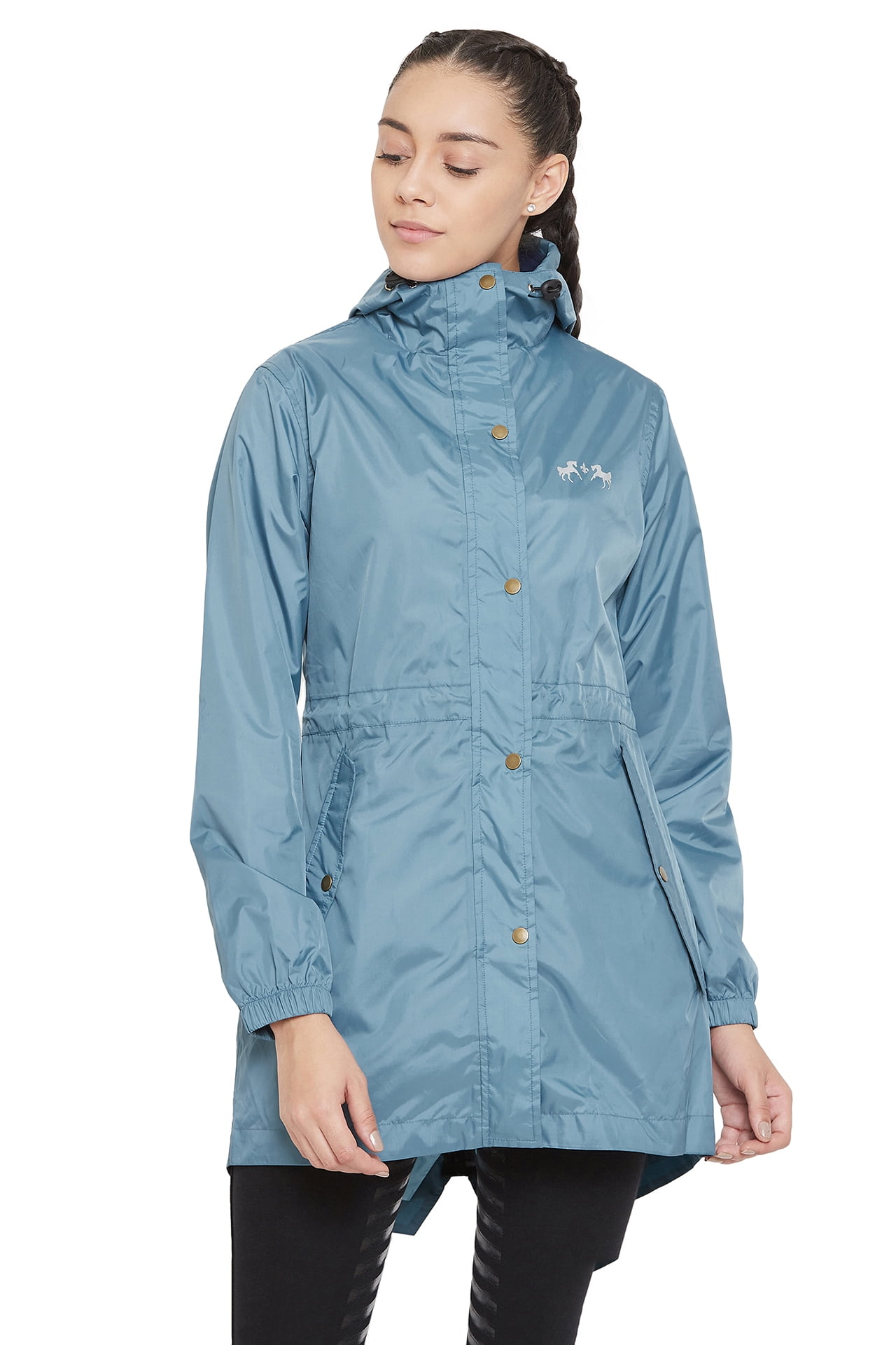 Equine Couture Element Rain Jacket - Stone Blue - S - Walmart.com